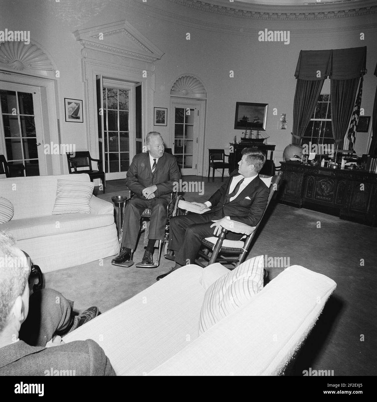 President John F. Kennedy and John F. Collins Stock Photo - Alamy
