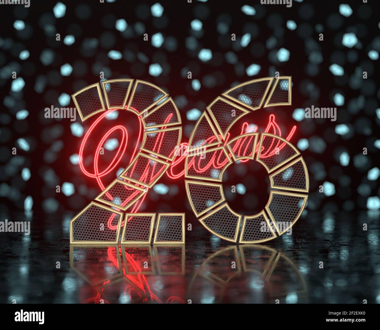 3d number 26 hi-res stock photography and images - Alamy