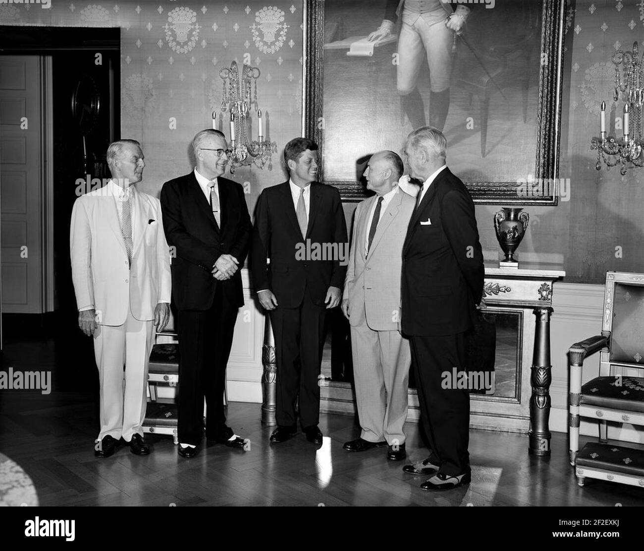 President John F. Kennedy at Congressional Coffee Hour Stock Photo - Alamy