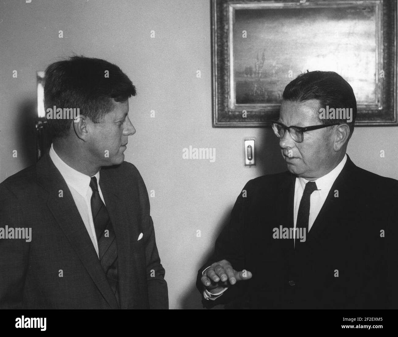 President John F. Kennedy and Richard J. Hughes Stock Photo - Alamy