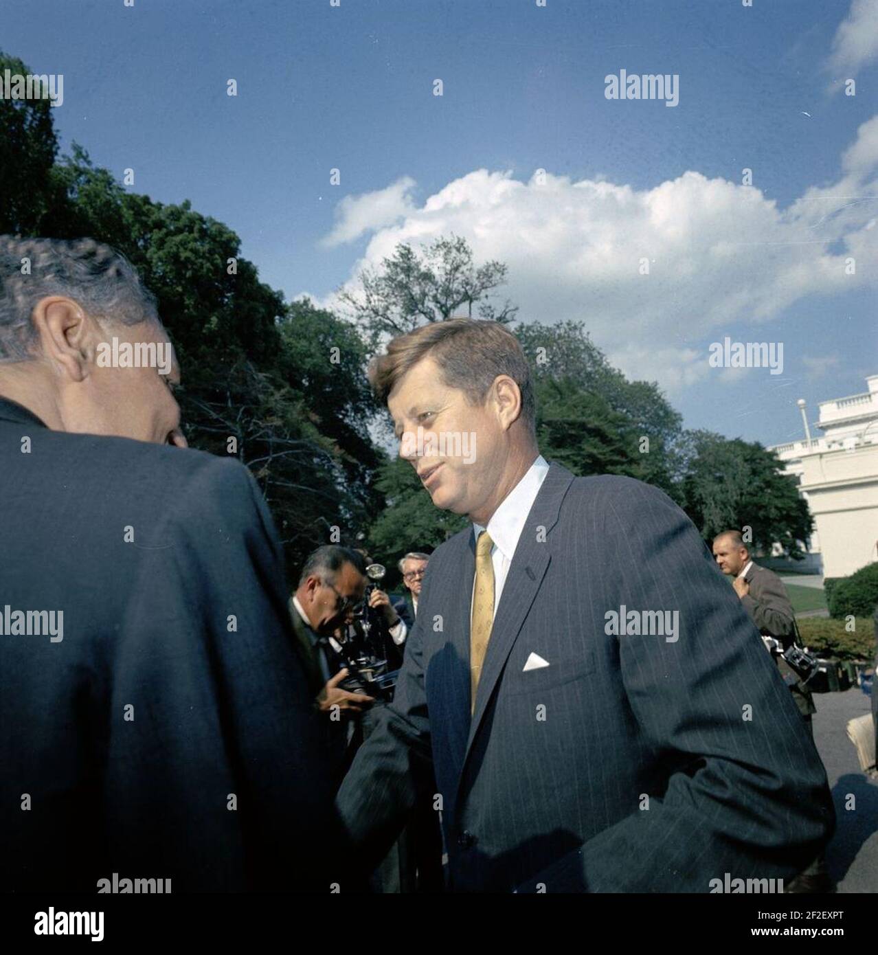 President John F. Kennedy Bids Farewell to Indian Ambassador, B. K ...