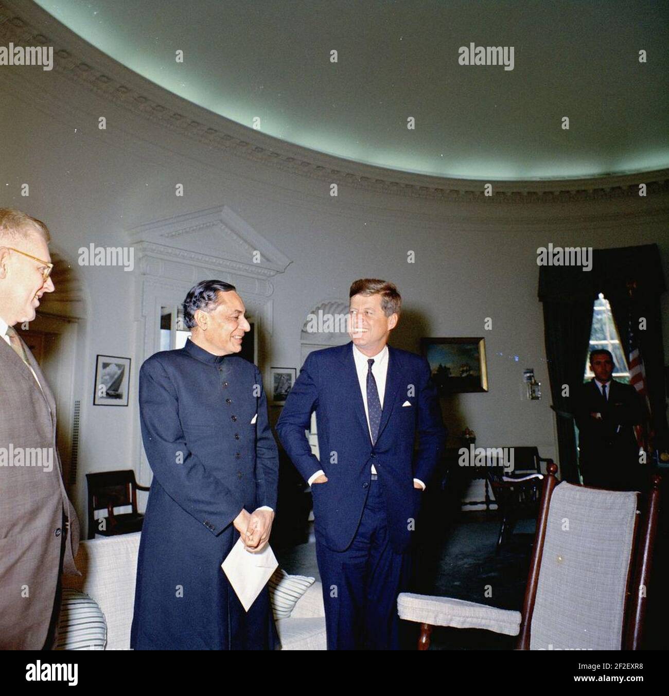 President John F. Kennedy Meets with Ambassador of India, Braj Kumar ...