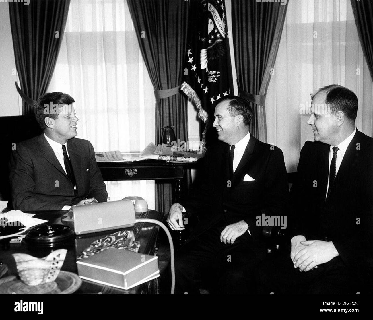 President John F. Kennedy Meets with Governor William W. Barron of West ...