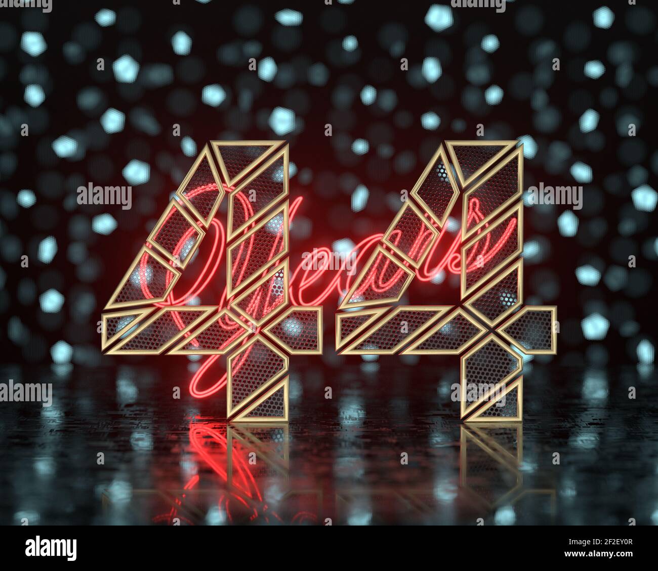 3d number 44 hi-res stock photography and images - Alamy