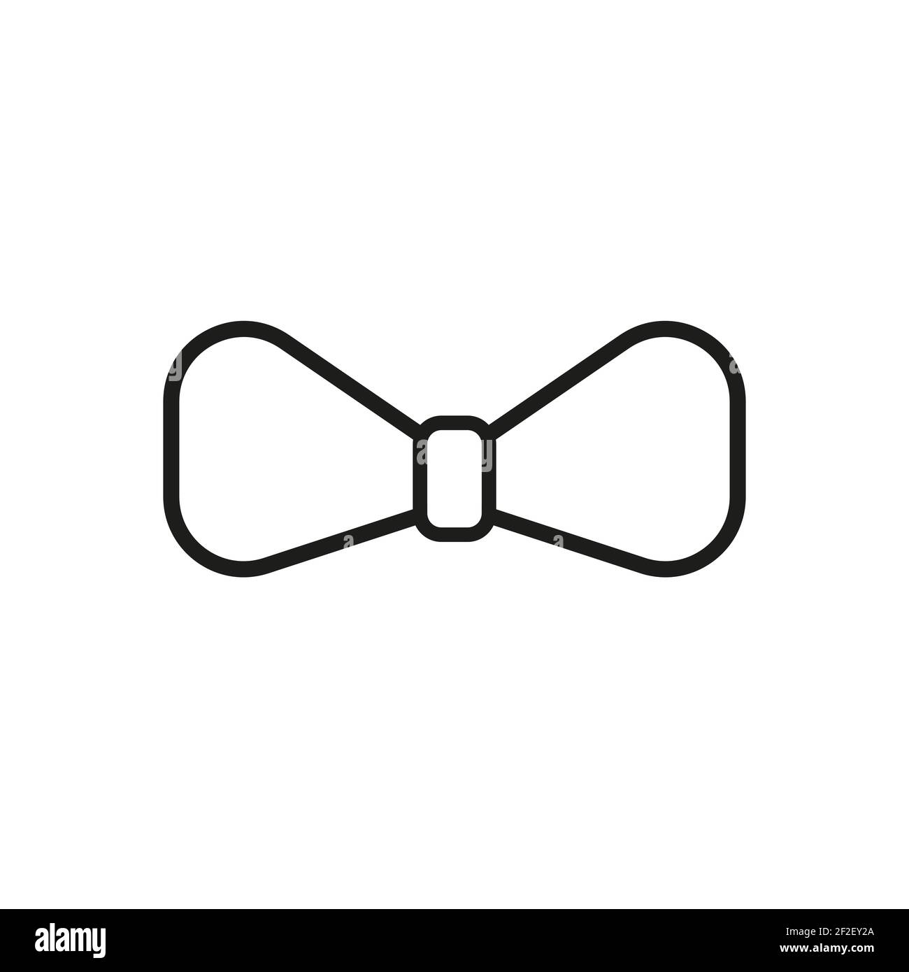 Bow Ribbon Minimalistic Flat Line Outline Stroke Icon Pictogram Symbol ...