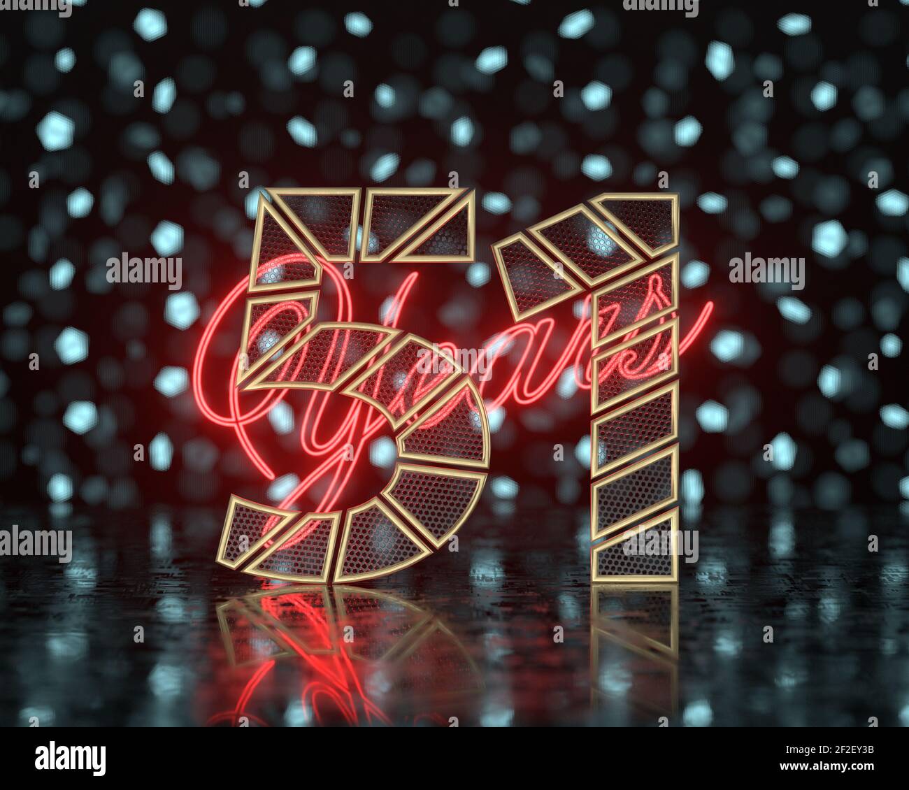 3d number 51 hi-res stock photography and images - Alamy