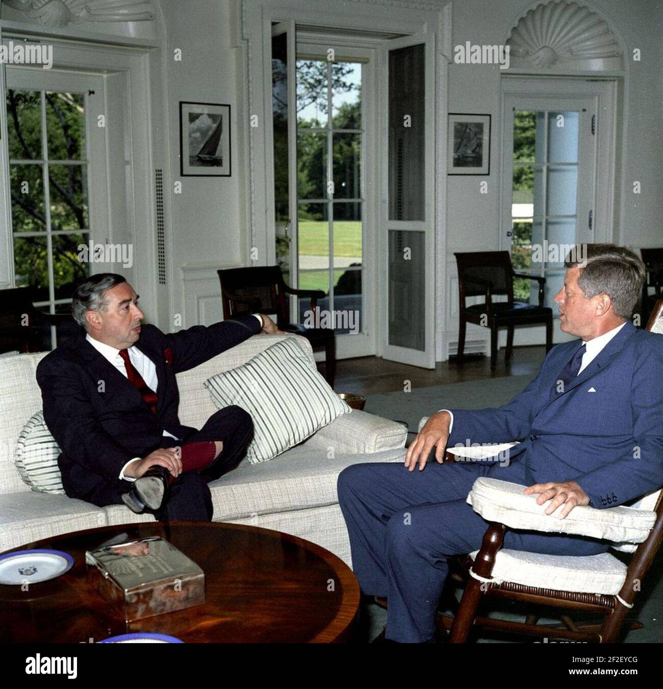 President John F. Kennedy with Deputy Leader of the Labour Party of ...