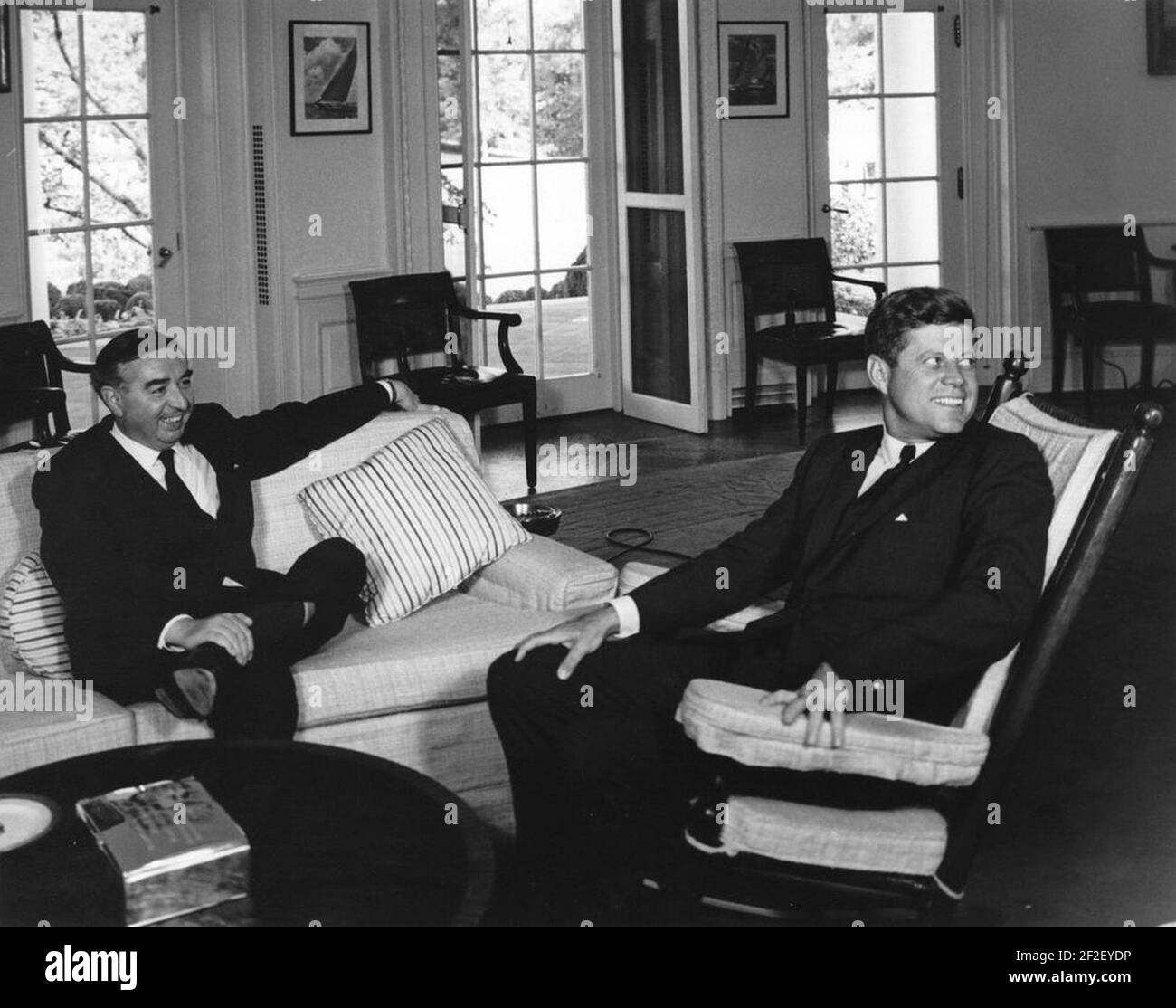 President John F. Kennedy with Deputy Leader of the Labour Party of ...