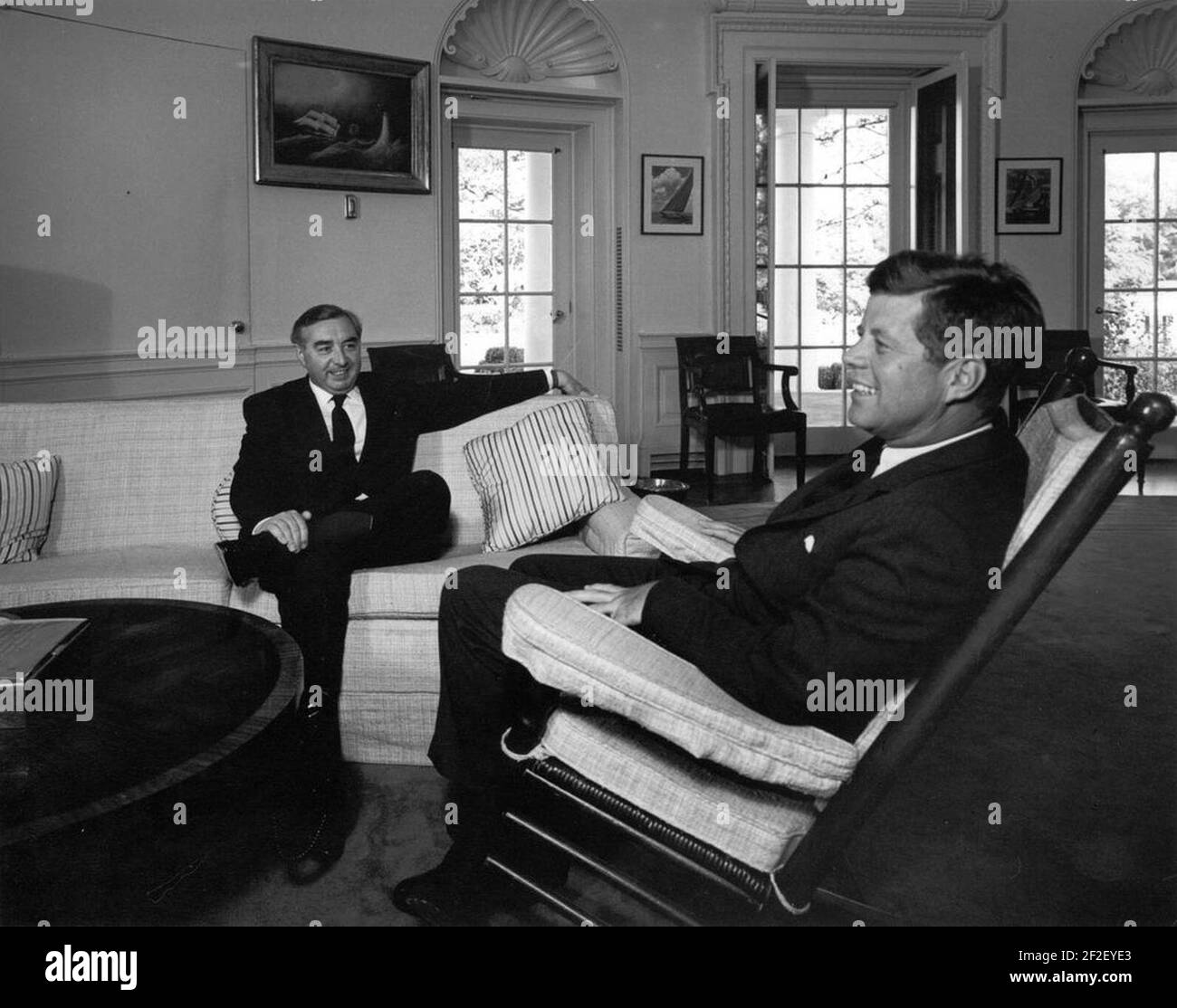 President John F. Kennedy with Deputy Leader of the Labour Party of ...