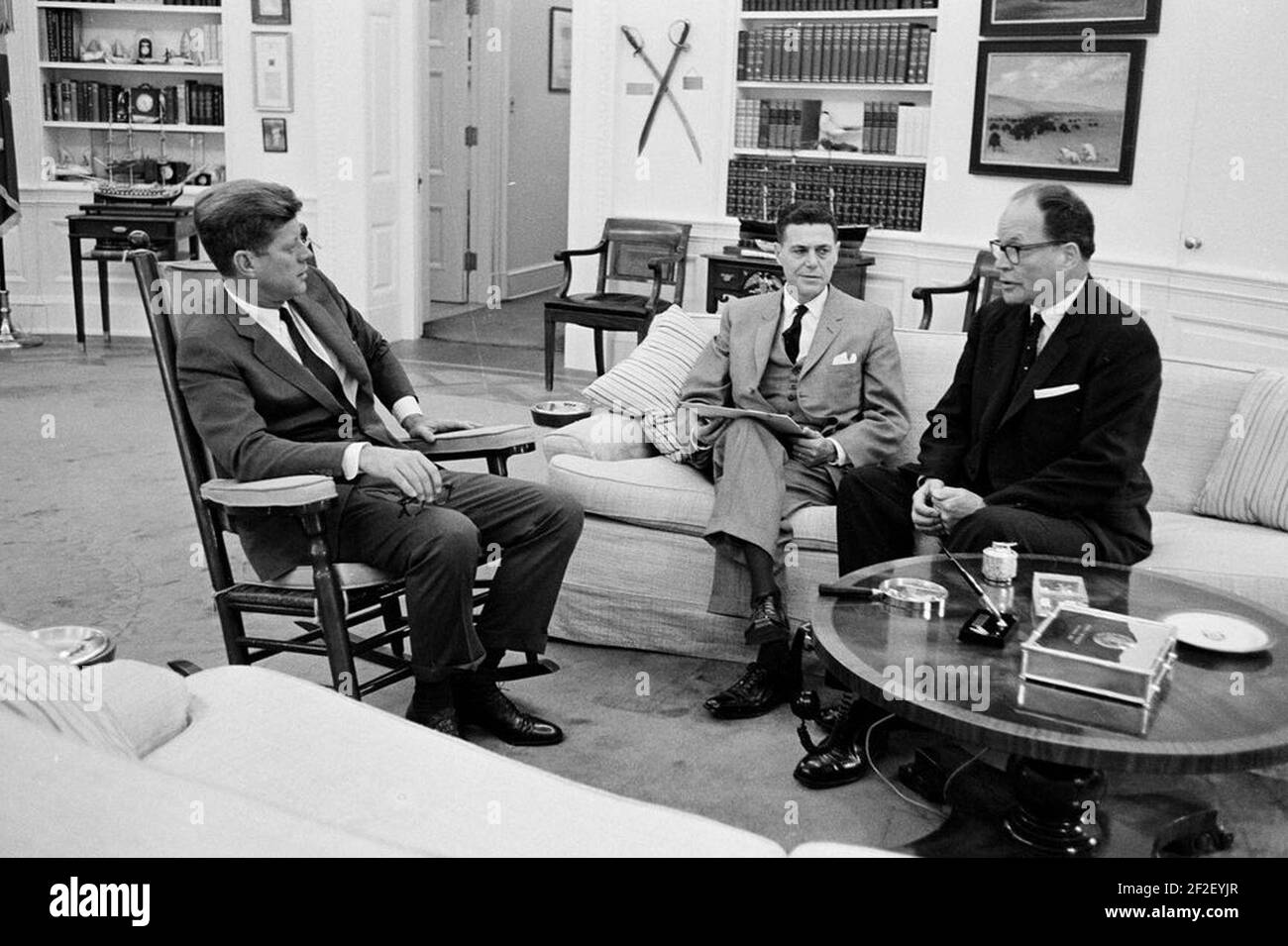 President John F. Kennedy with United States Ambassadors, Thomas S ...