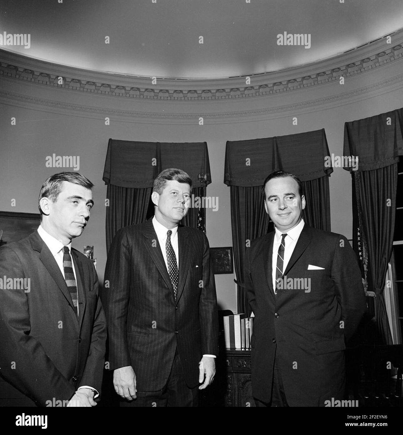 President John F. Kennedy with Rupert Murdoch and Zell Rabin Stock ...