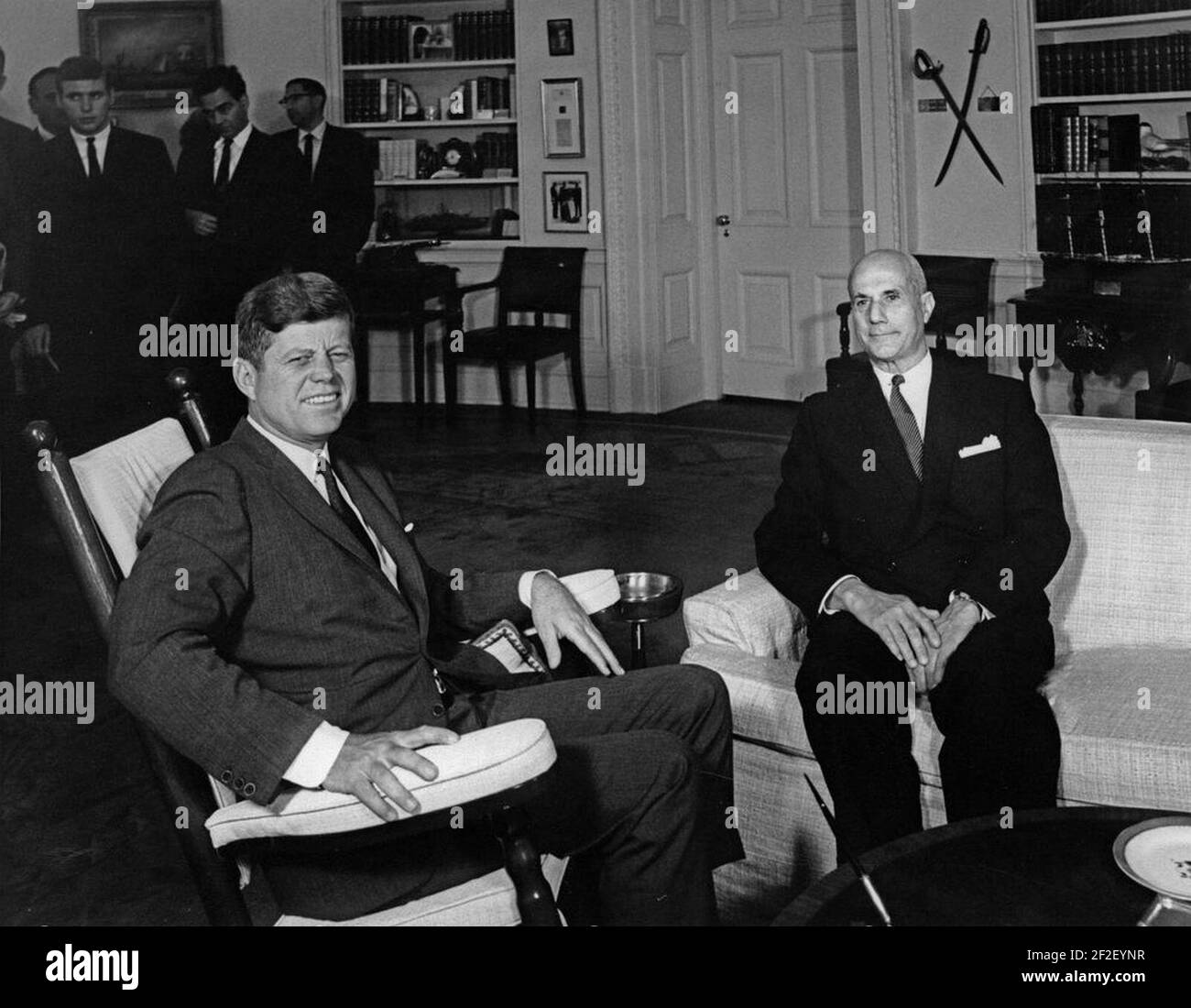 President John F. Kennedy with US Ambassador to the Republic of China ...