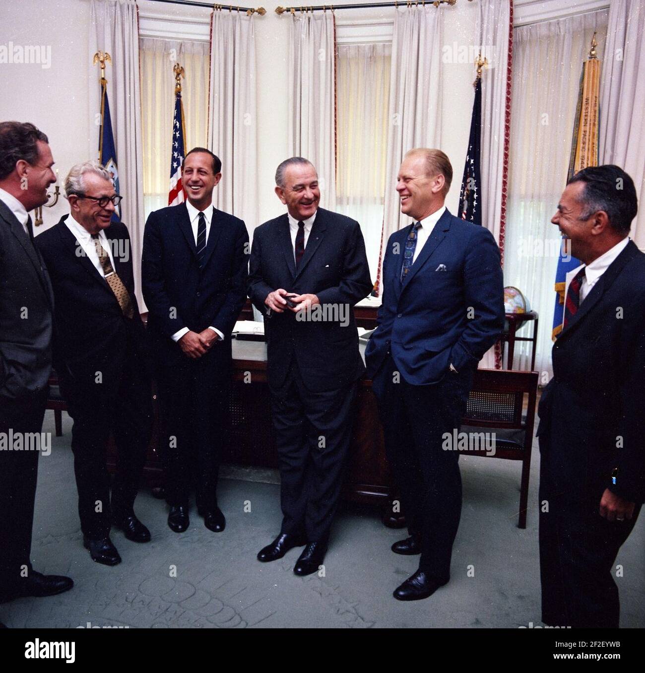President Johnson with members of congress 1967 Stock Photo - Alamy