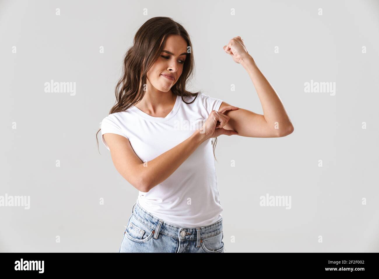 Bicep girl hi-res stock photography and images - Alamy
