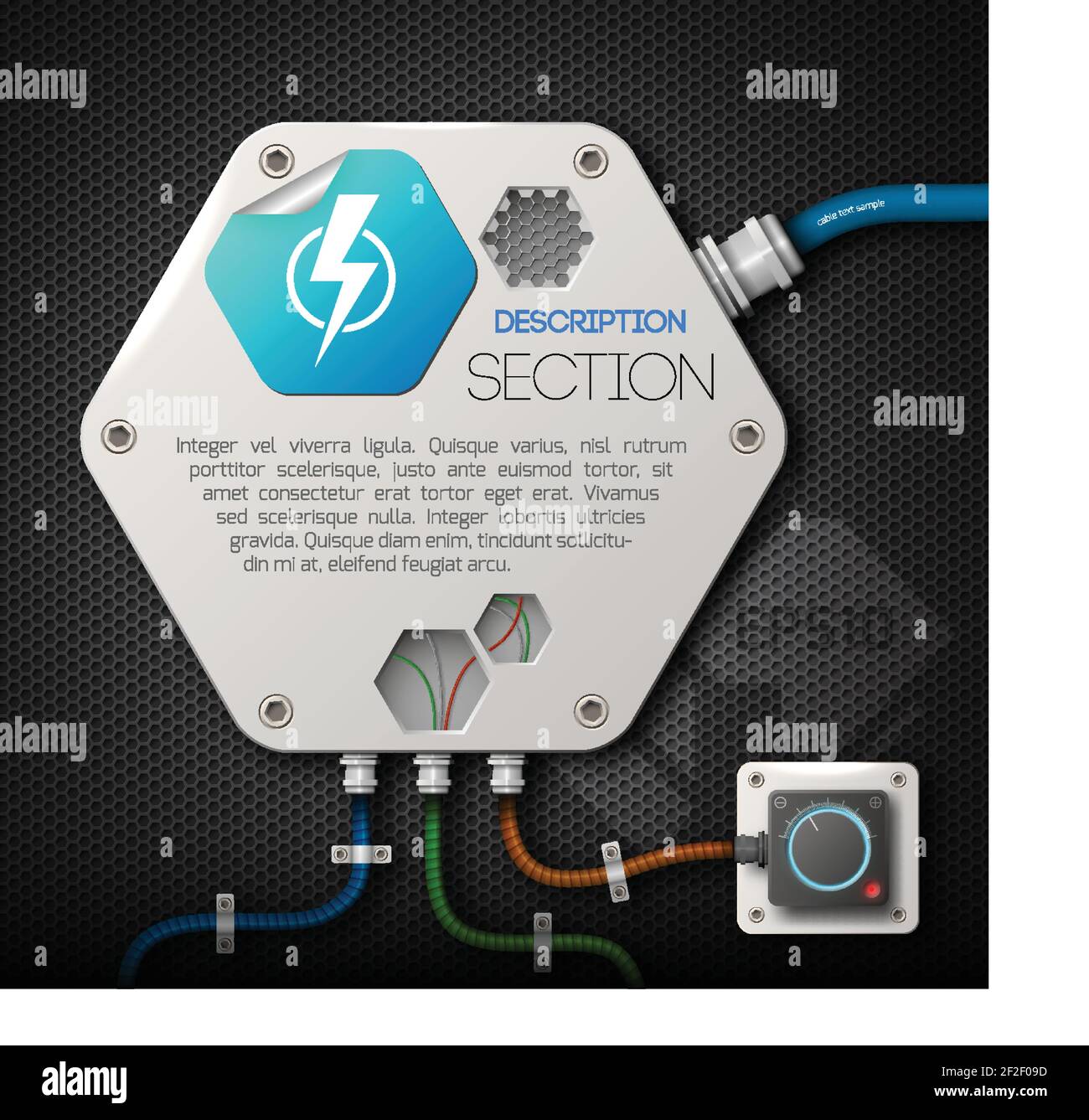 Abstract technology electricity background flat vector illustration ...