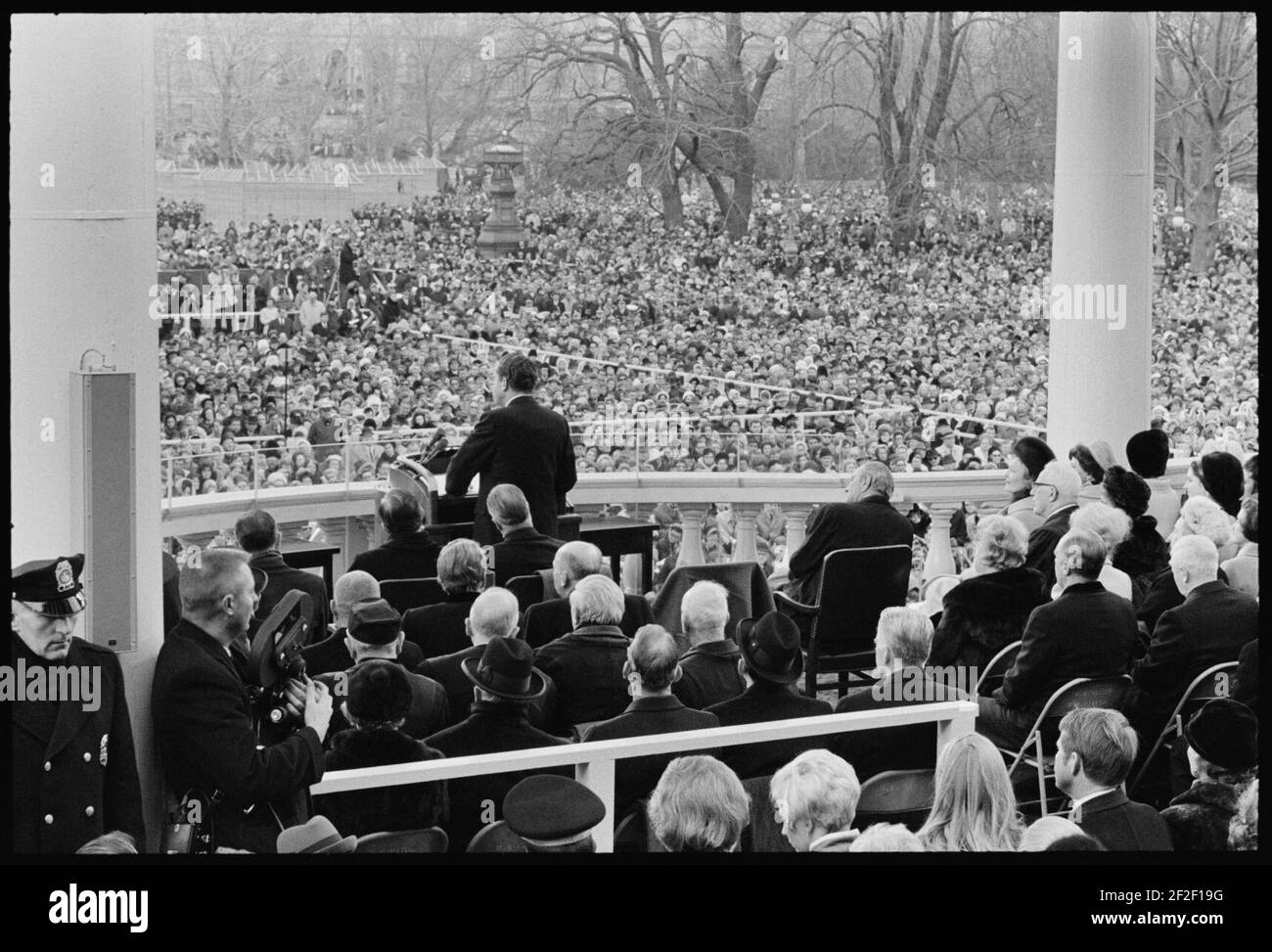 President Richard Nixon Delivers His Inaugural Address Stock Photo - Alamy