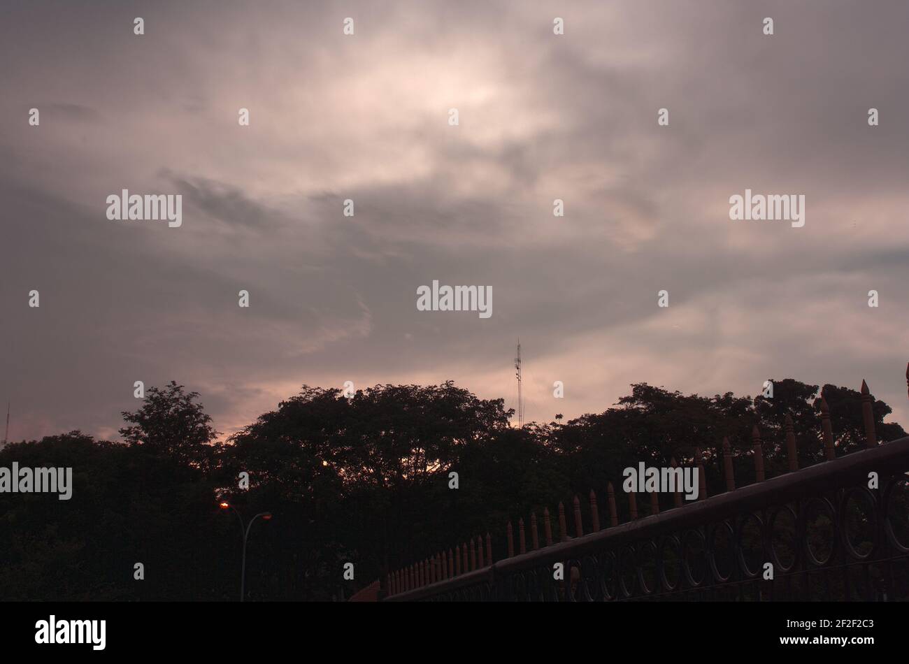 sunset in my city bandung west java Stock Photo - Alamy