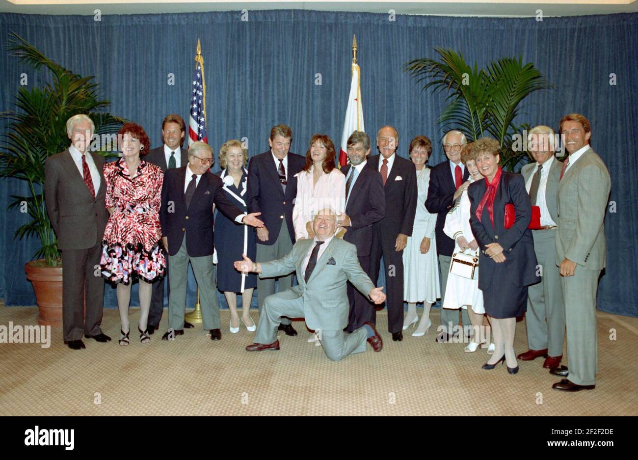 President Ronald Reagan at a Fundraiser Luncheon for Senator Pete ...