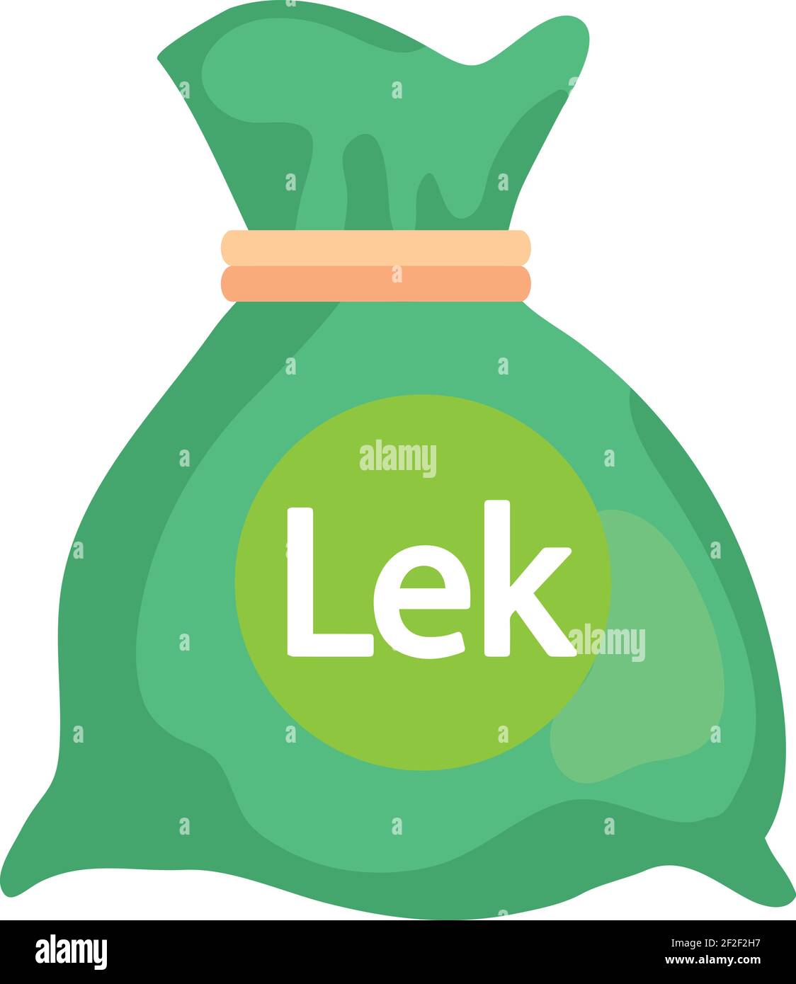 Albania Lak Currency Note money Bag icon in Green color for Apps and ...