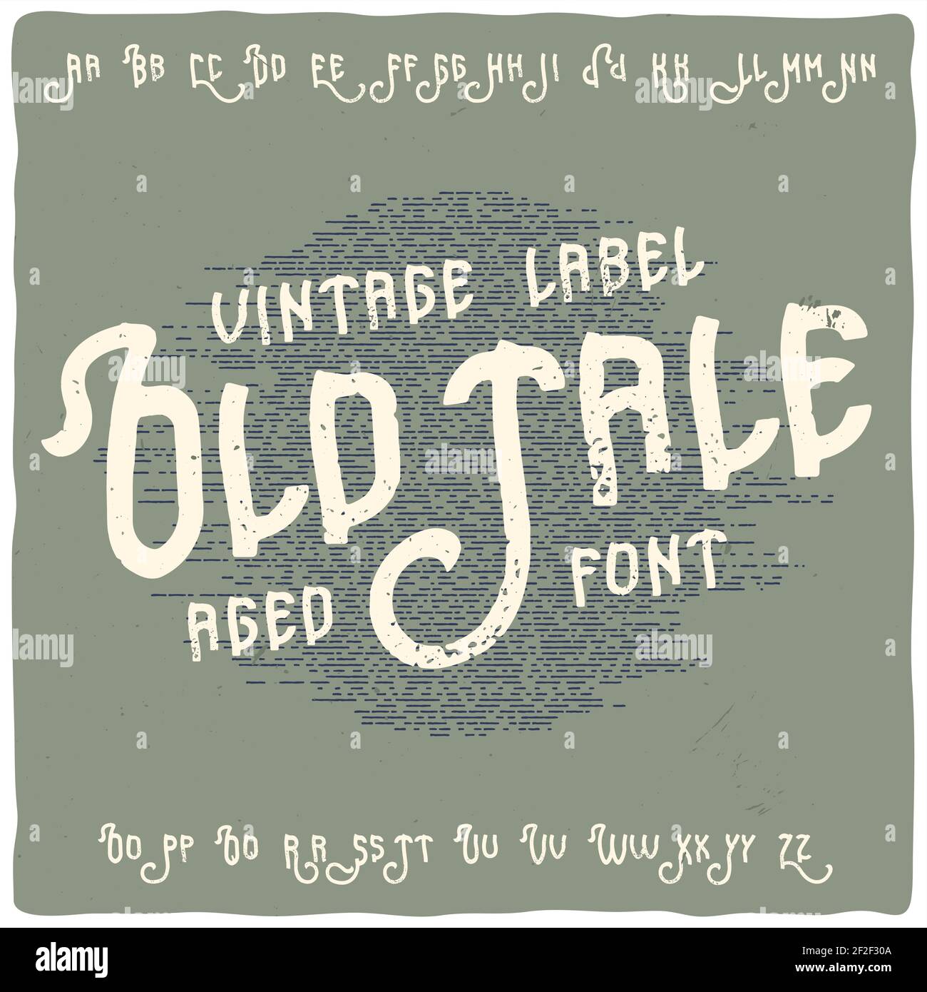 Vintage label typeface called "Old Tale". Perfectly designed font for ...