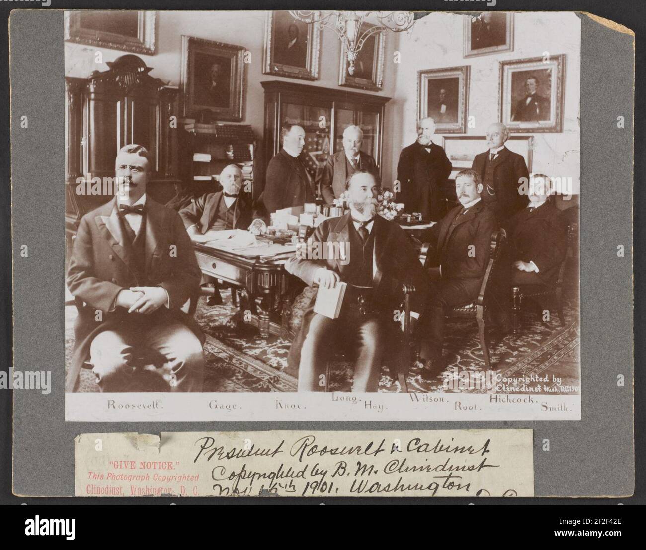 President Roosevelt & cabinet Stock Photo - Alamy