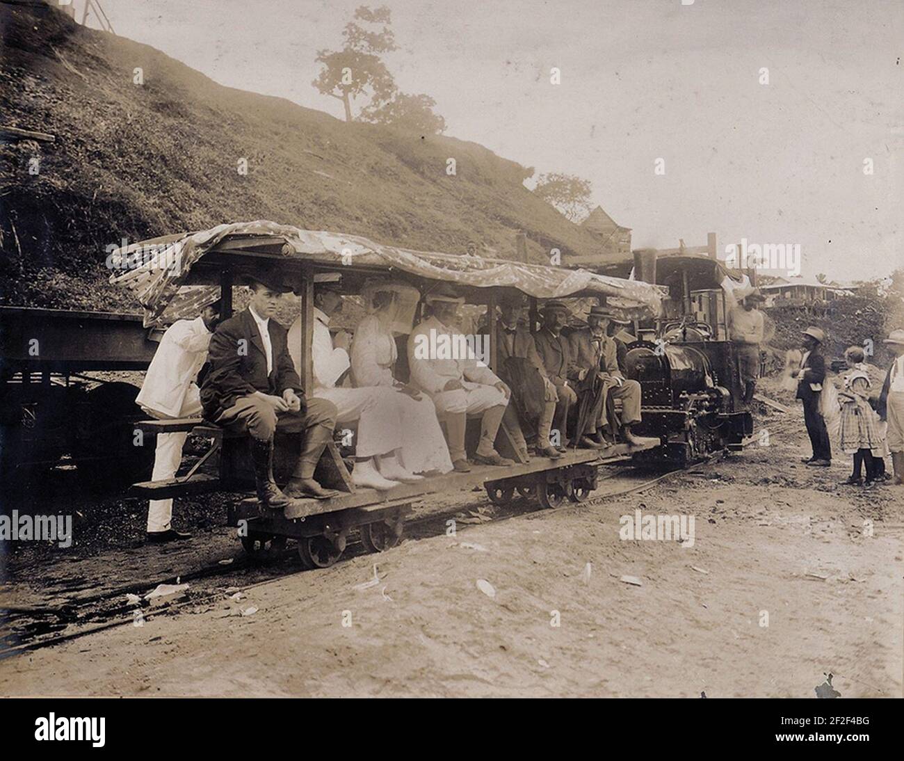 President Theodore Roosevelt in Panama inspecting canal work from ...