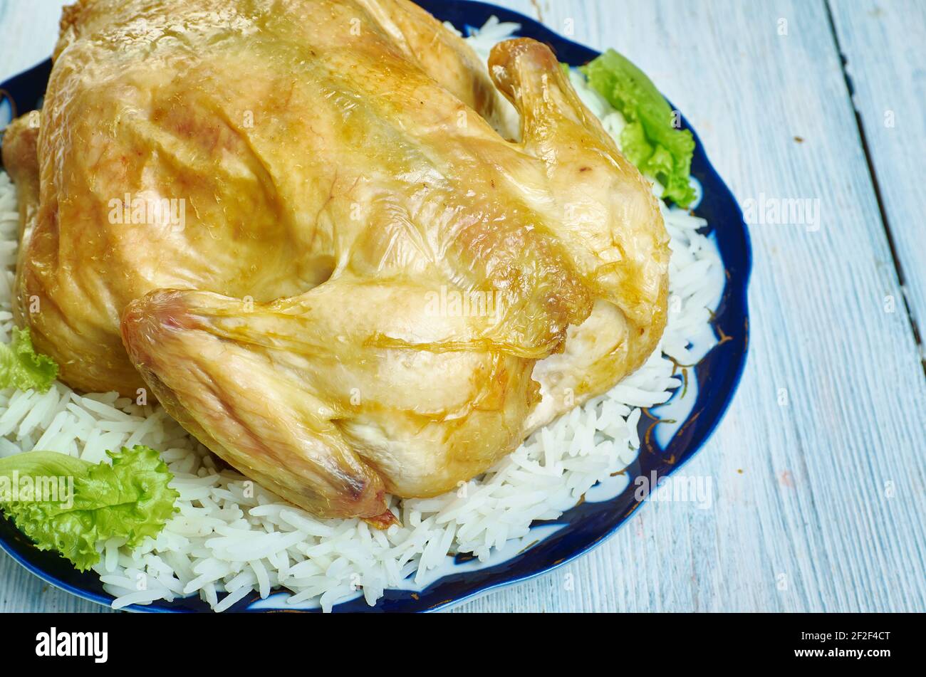 Morgh e shekam por, Iranian Stuffed Chicken Stock Photo - Alamy