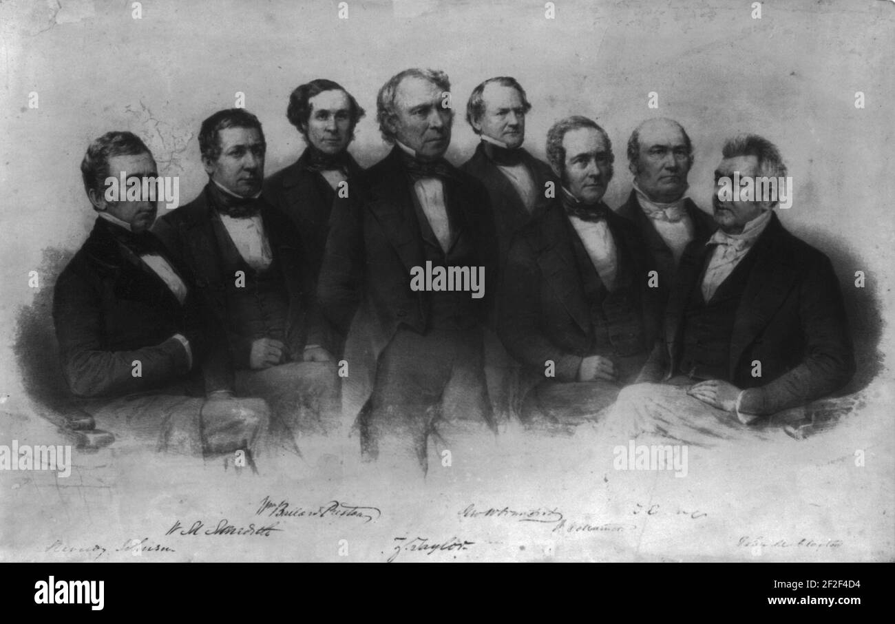 President Taylor and his cabinet Stock Photo - Alamy