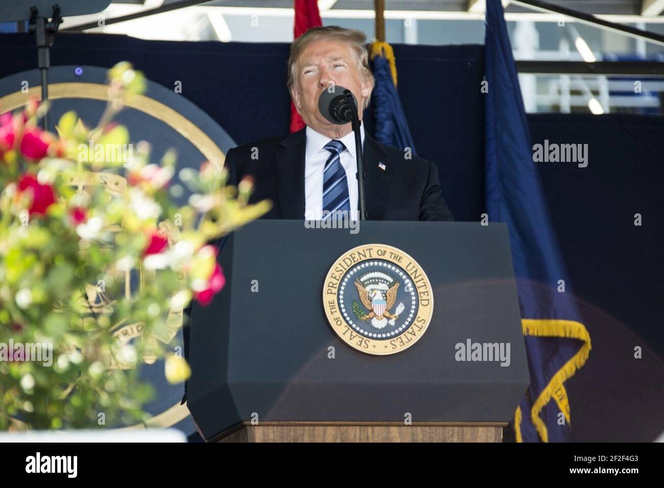 President Trump at U.S. Naval Academy Graduation and Commissioning ...