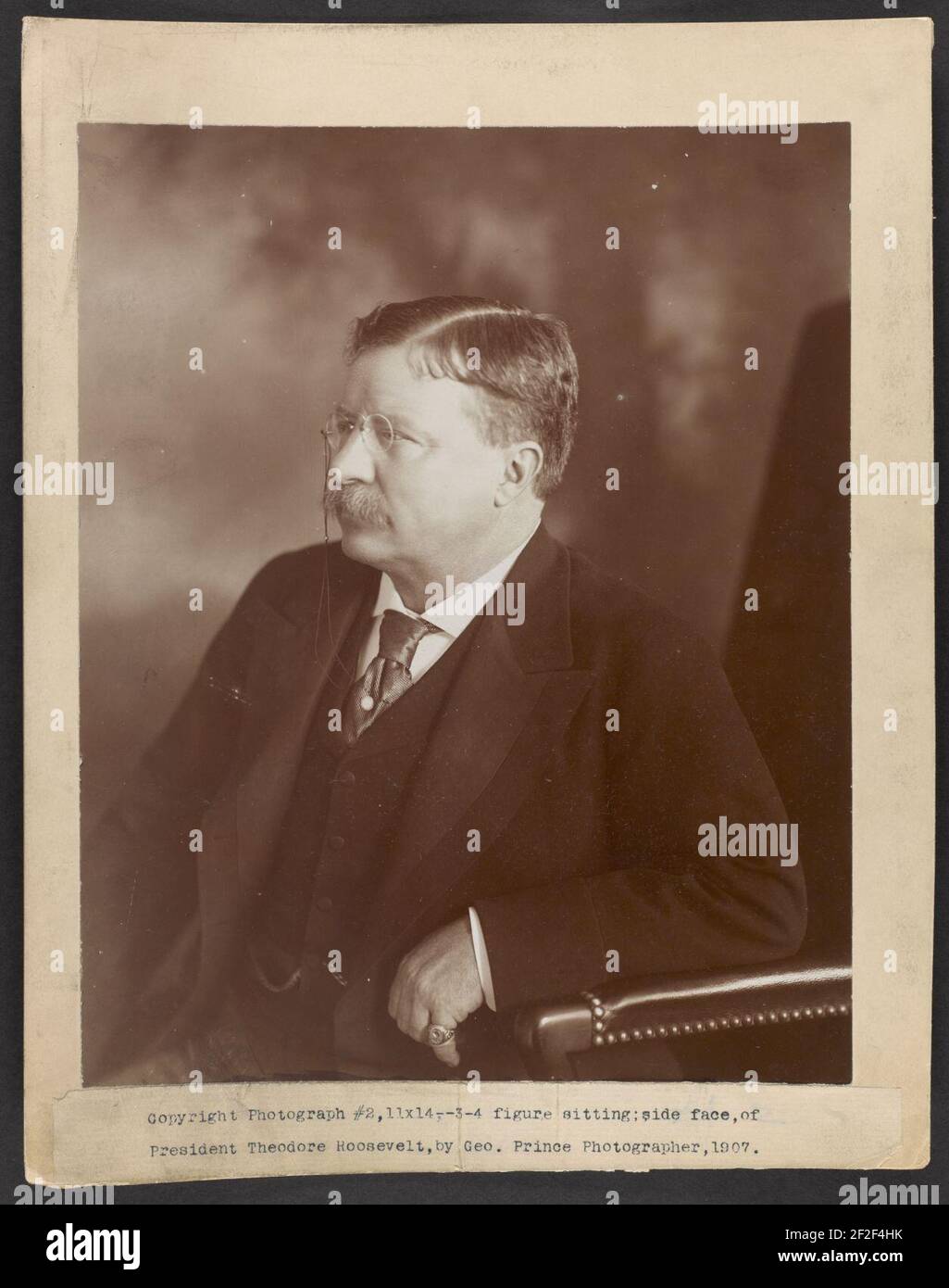 President Theodore Roosevelt, sitting side face Stock Photo - Alamy