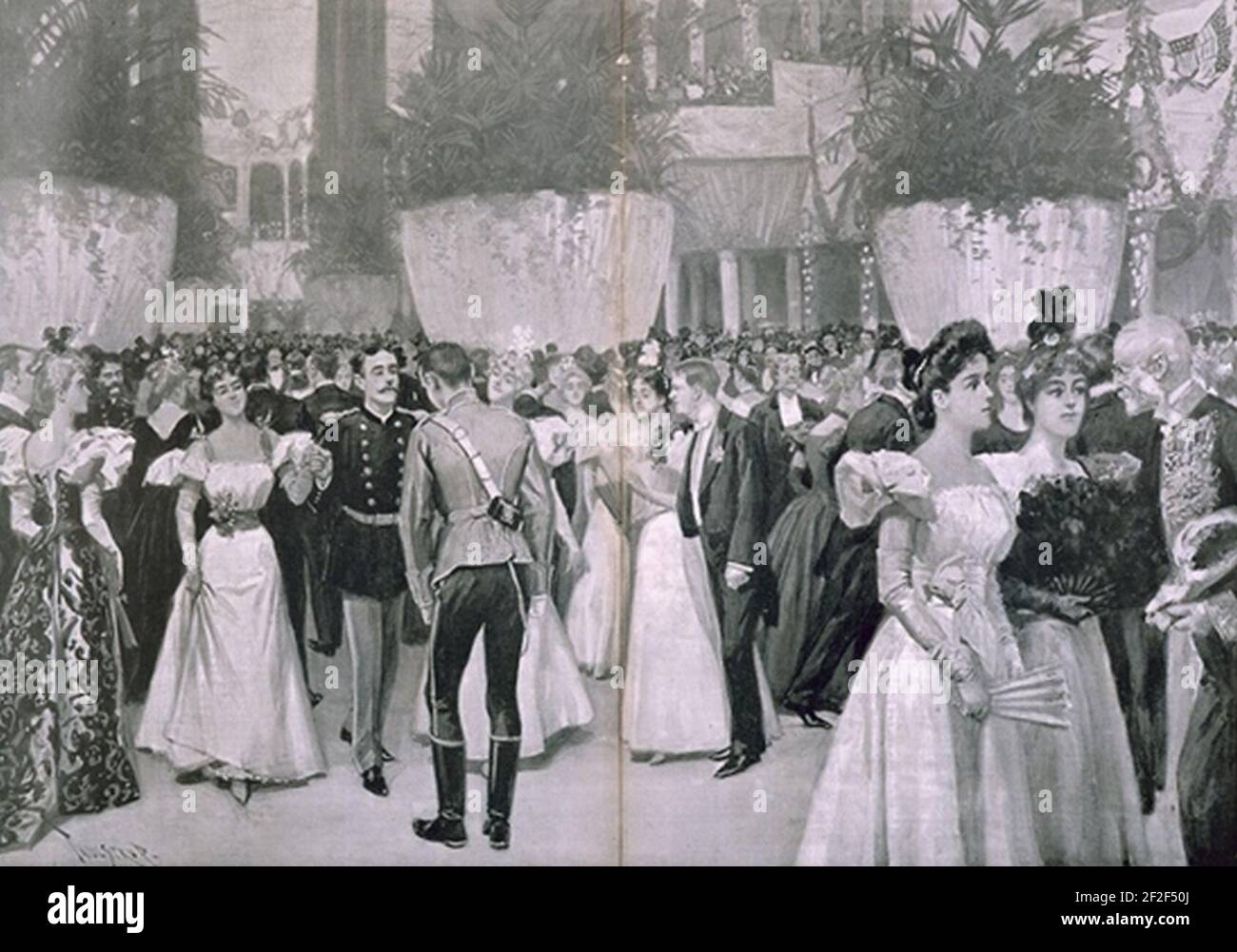 President William McKinley's inaugural ball, Washington DC 1897 Stock ...