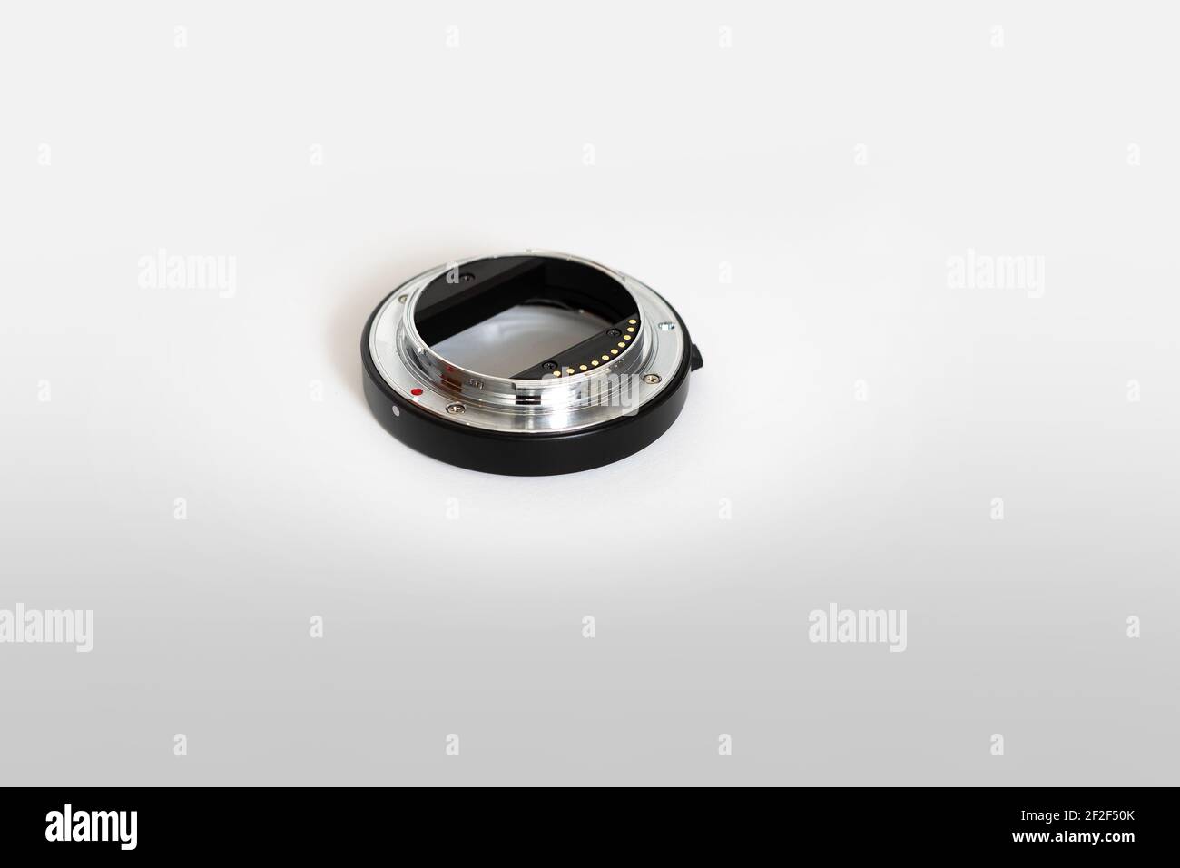 Macro rings for the lens on a white background Stock Photo - Alamy