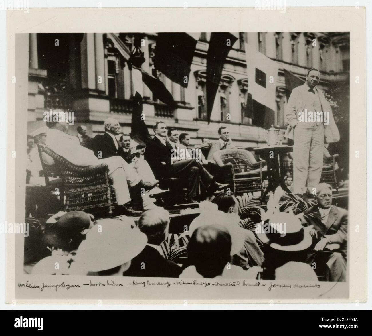 President Woodrow Wilson with Franklin D. Roosevelt and Josephus ...