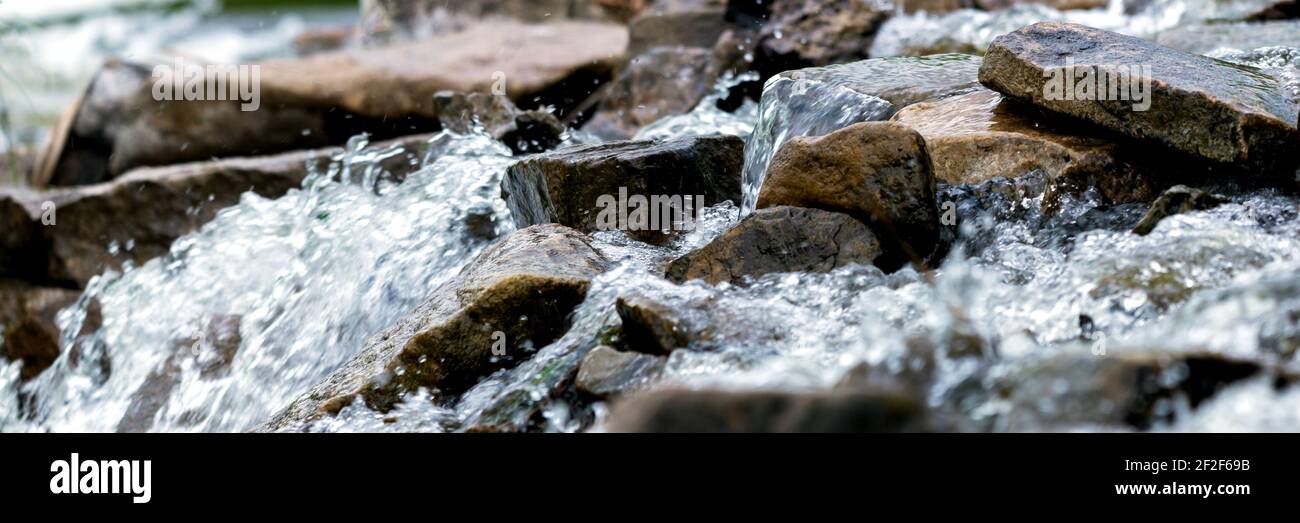 Rapid mountain stream stones hi-res stock photography and images - Alamy