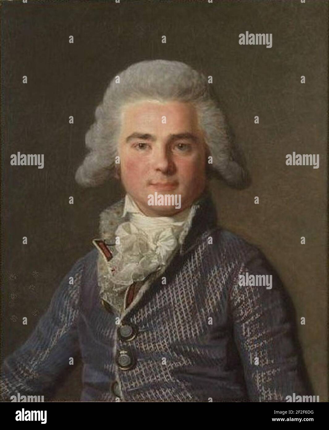 Presumed portrait of Jean-Baptiste Jacques Augustin Stock Photo - Alamy