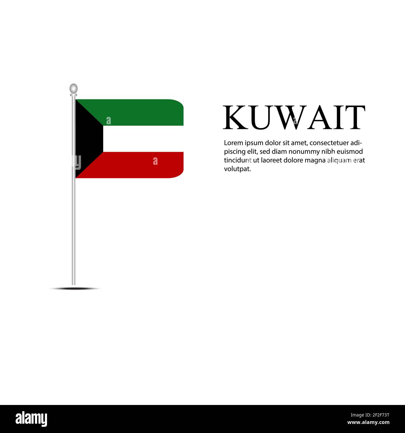 Kuwait flag vector hi-res stock photography and images - Alamy
