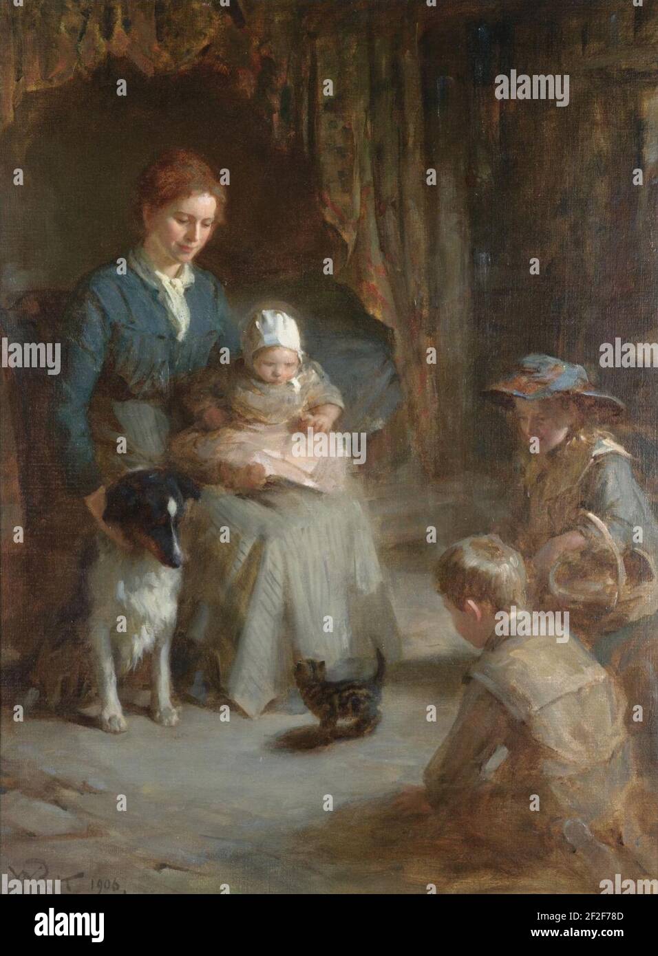 William M. Pratt - The new arrival (1906 Stock Photo - Alamy