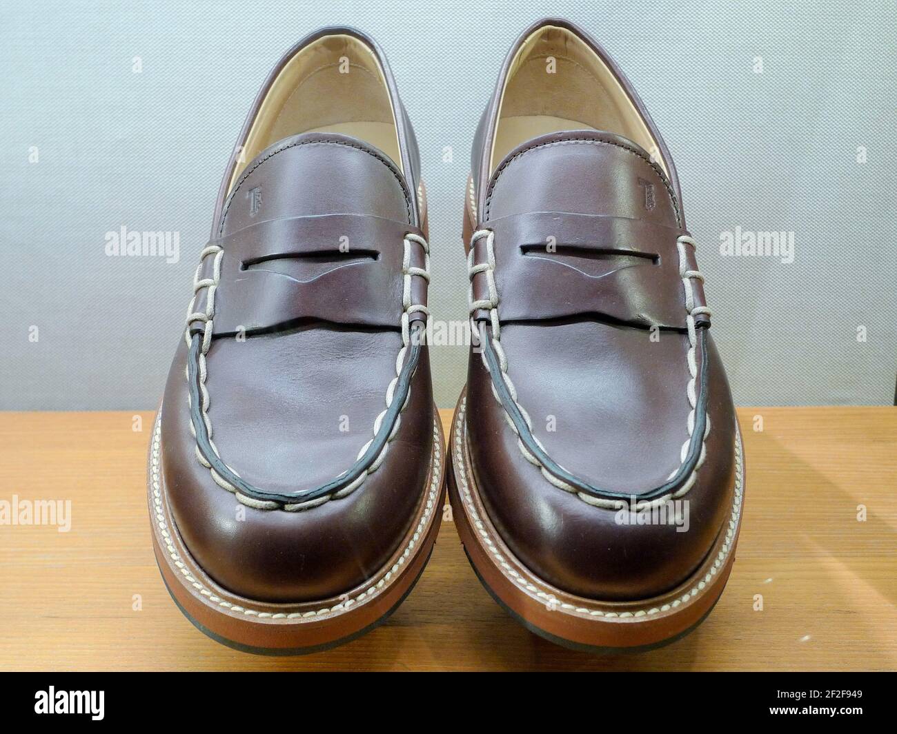 SHOES ON DISPLAY AT TOD'S BOUTIQUE IN CONDOTTI STREET Stock Photo - Alamy
