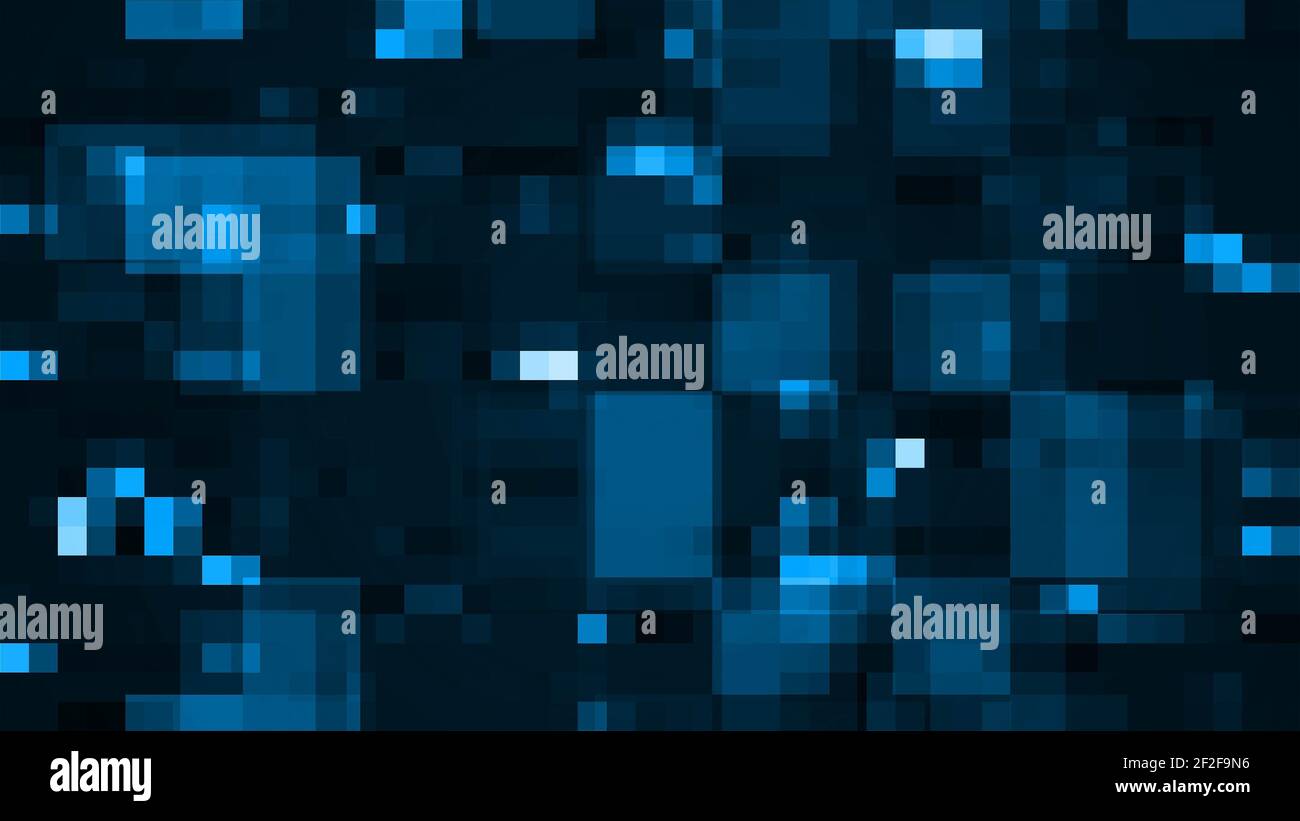 Abstract graphic background of blurred blue blocks in many different ...