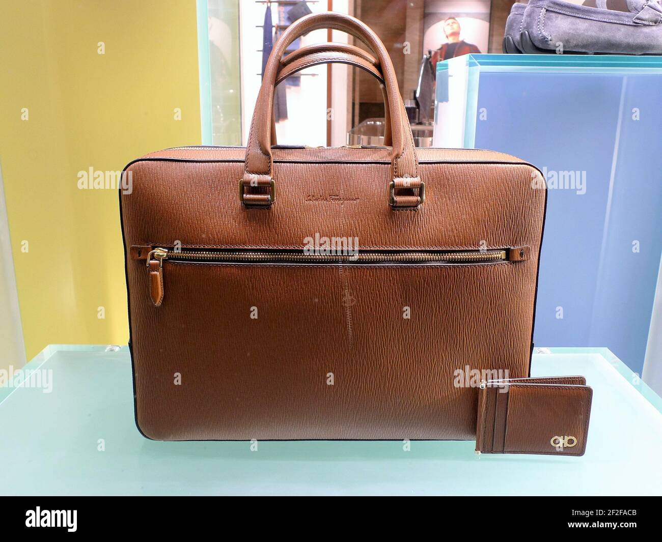 BAGS ON DISPLAY AT SALVATORE FERRAGAMO BOUTIQUE IN CONDOTTI STREET ...