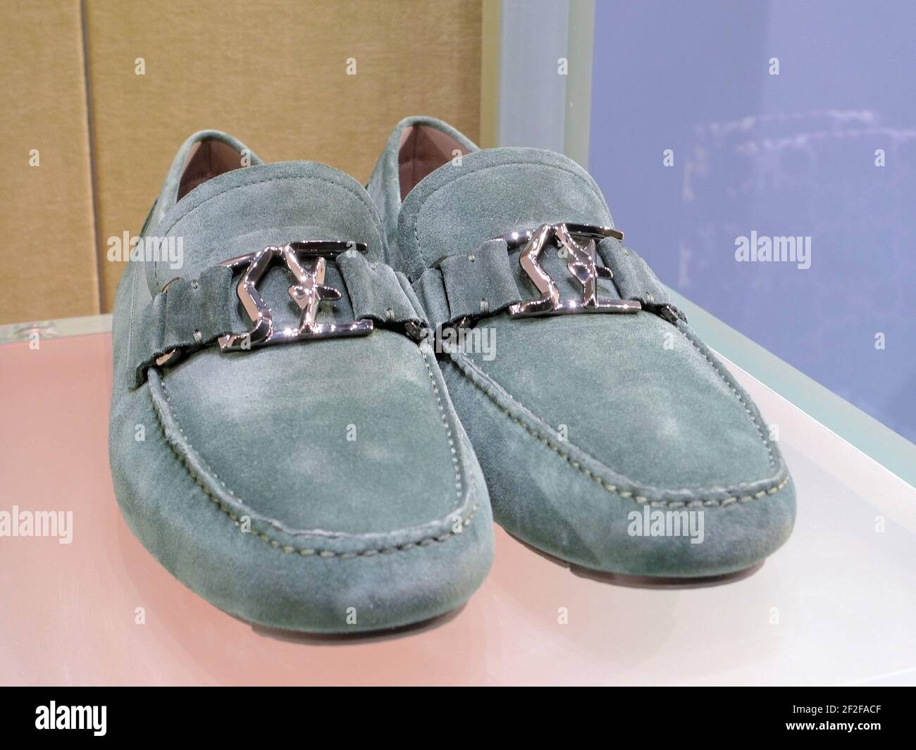 SHOES ON DISPLAY AT SALVATORE FERRAGAMO BOUTIQUE IN CONDOTTI STREET ...