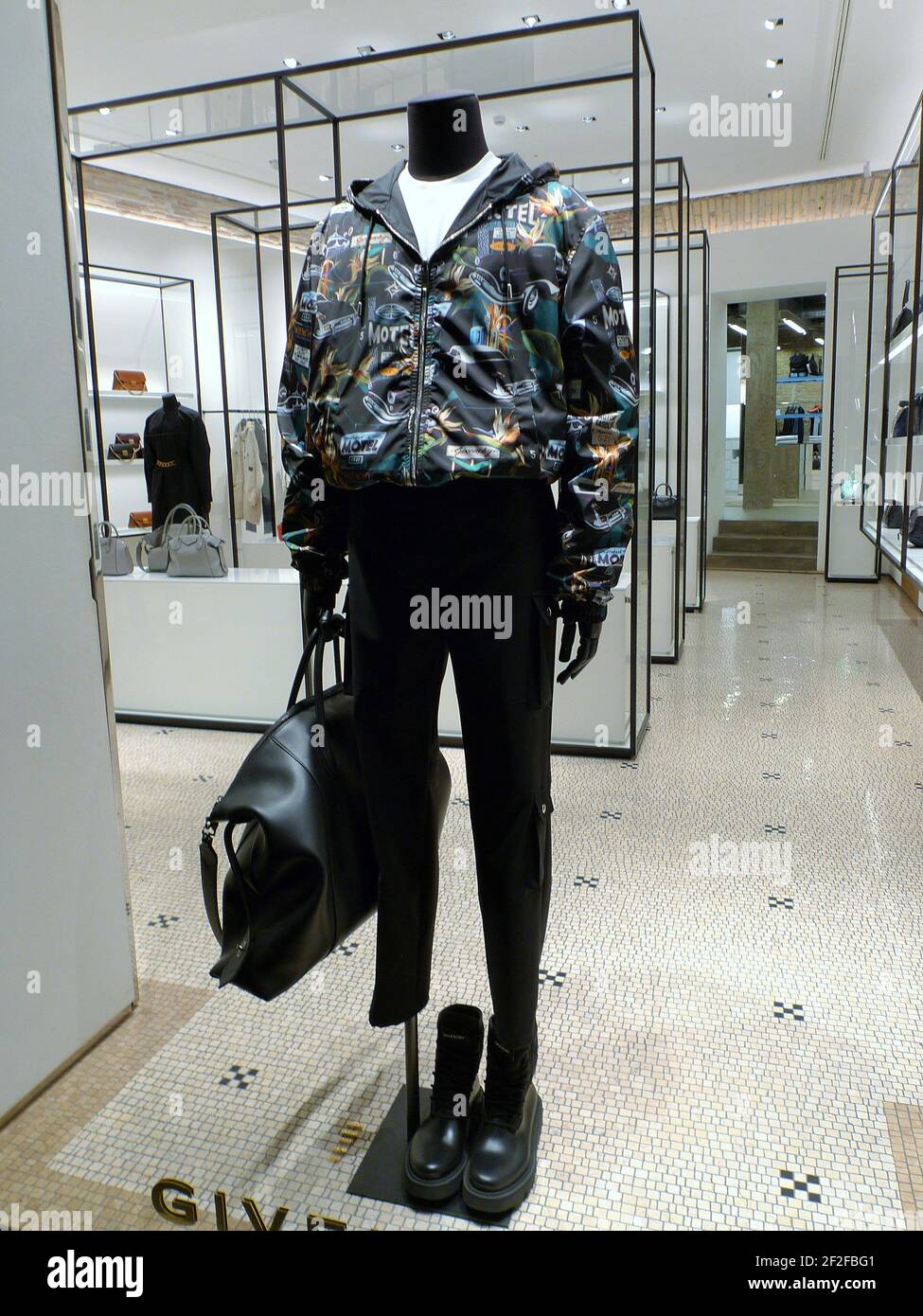 A TRENDY SHOWCASE OF GIVENCHY BOUTIQUE IN BABUINO STREET Stock Photo ...