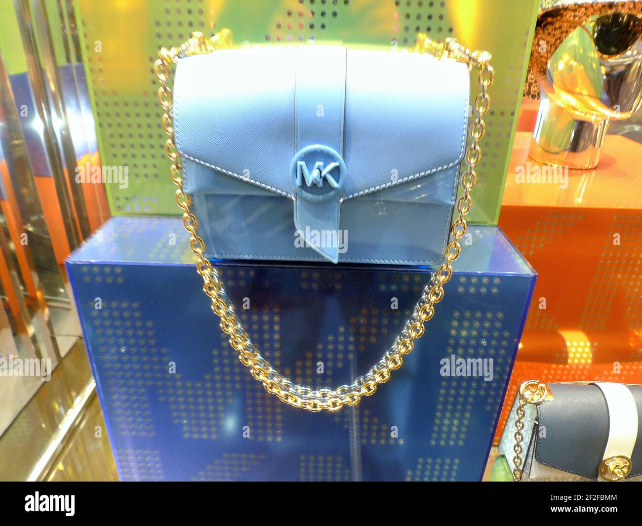 BAG ON DISPLAY AT MICHAEL KORS BOUTIQUE IN CONDOTTI STREET Stock Photo ...
