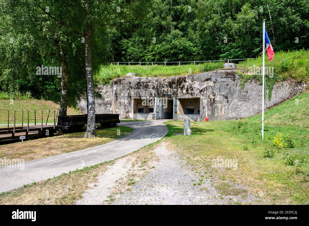 Exterior view of Ouvrage Simserhof - historical army fortification from ...