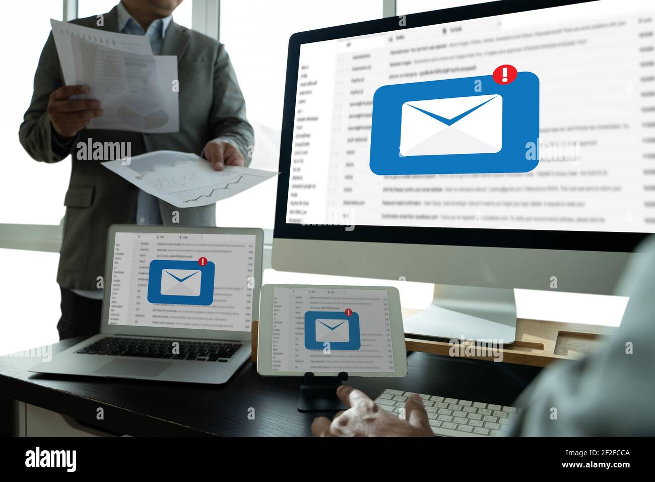 Mail Communication Connection message to mailing contacts phone Global Letters Concept Stock ...