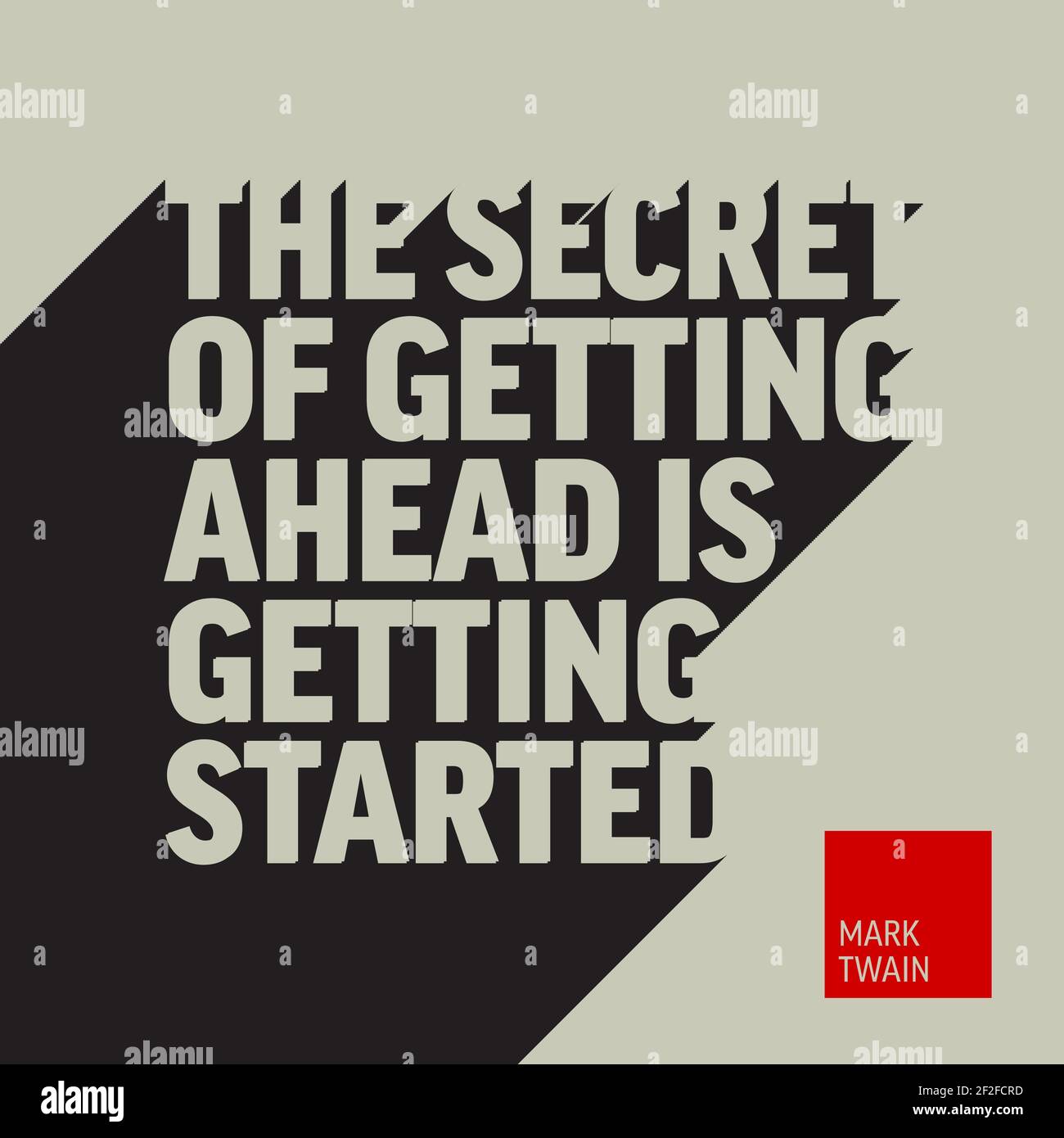 Long dark shadow motivational quote template with long black shadow and ...