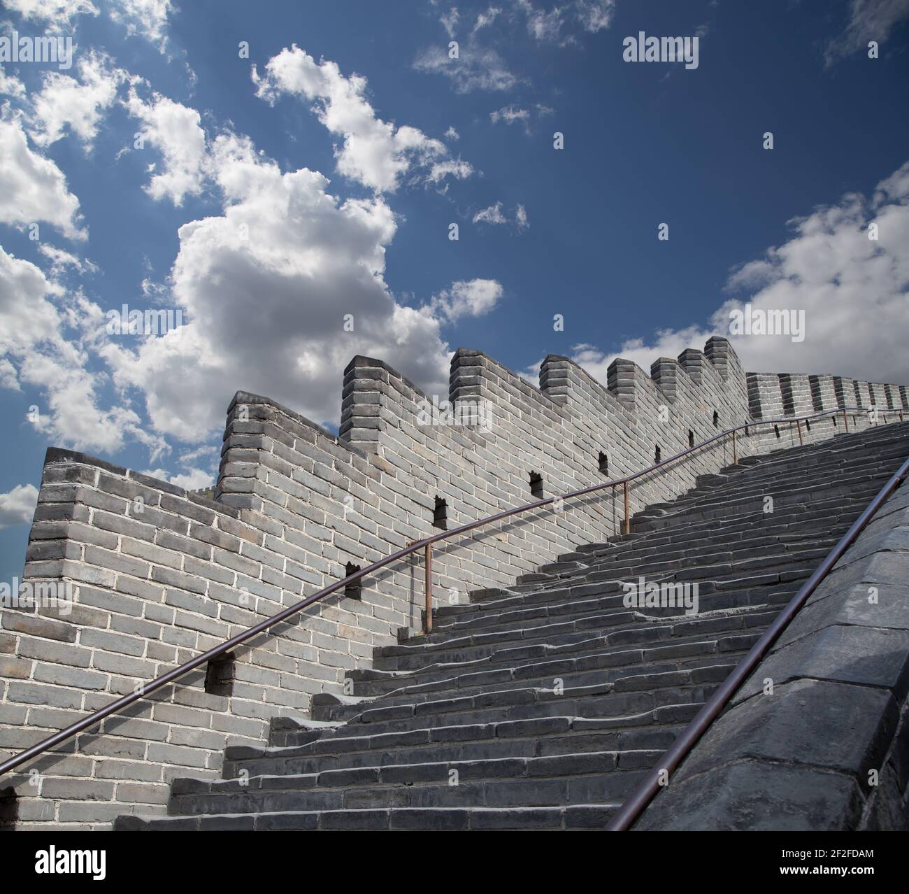 View of one of the most scenic sections of the Great Wall of China ...