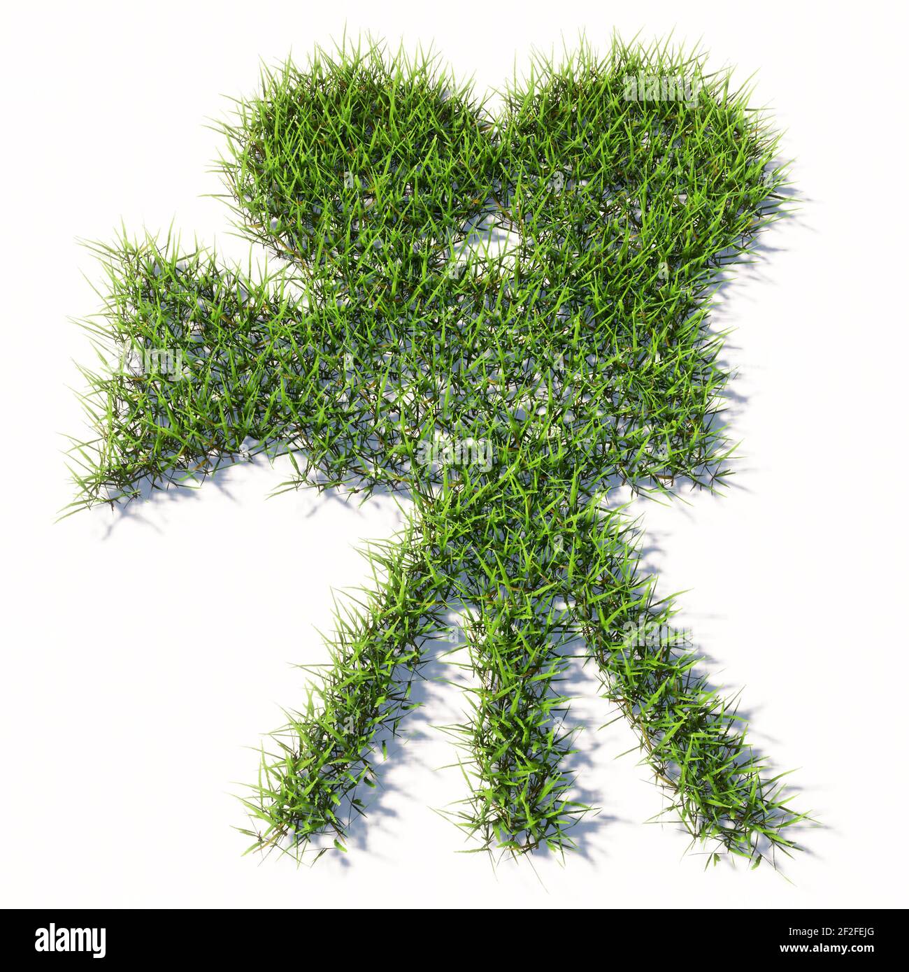 Concept or conceptual green summer lawn grass symbol shape isolated ...