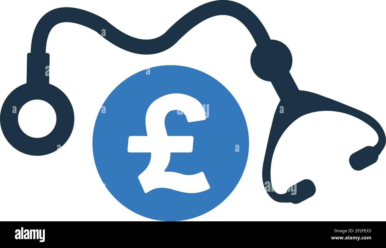 Pound sterling, medical business icon. Beautiful design and fully ...