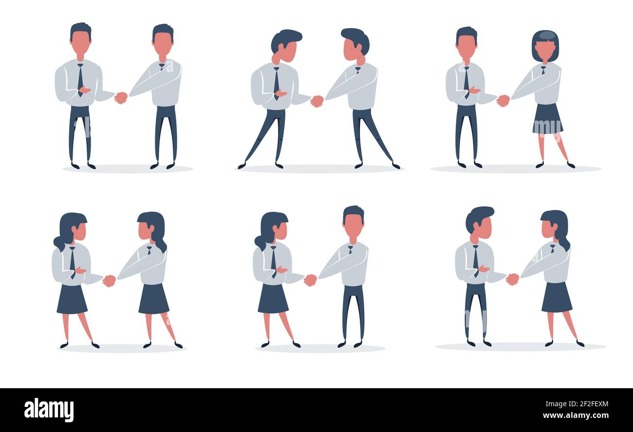 Couple discussing business Stock Vector Images - Alamy